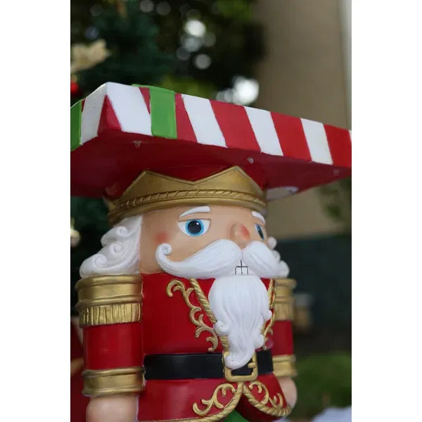 Hi-Line Gift Ltd. Lighted Nutcracker Soldier Christmas Side Table Decor ...