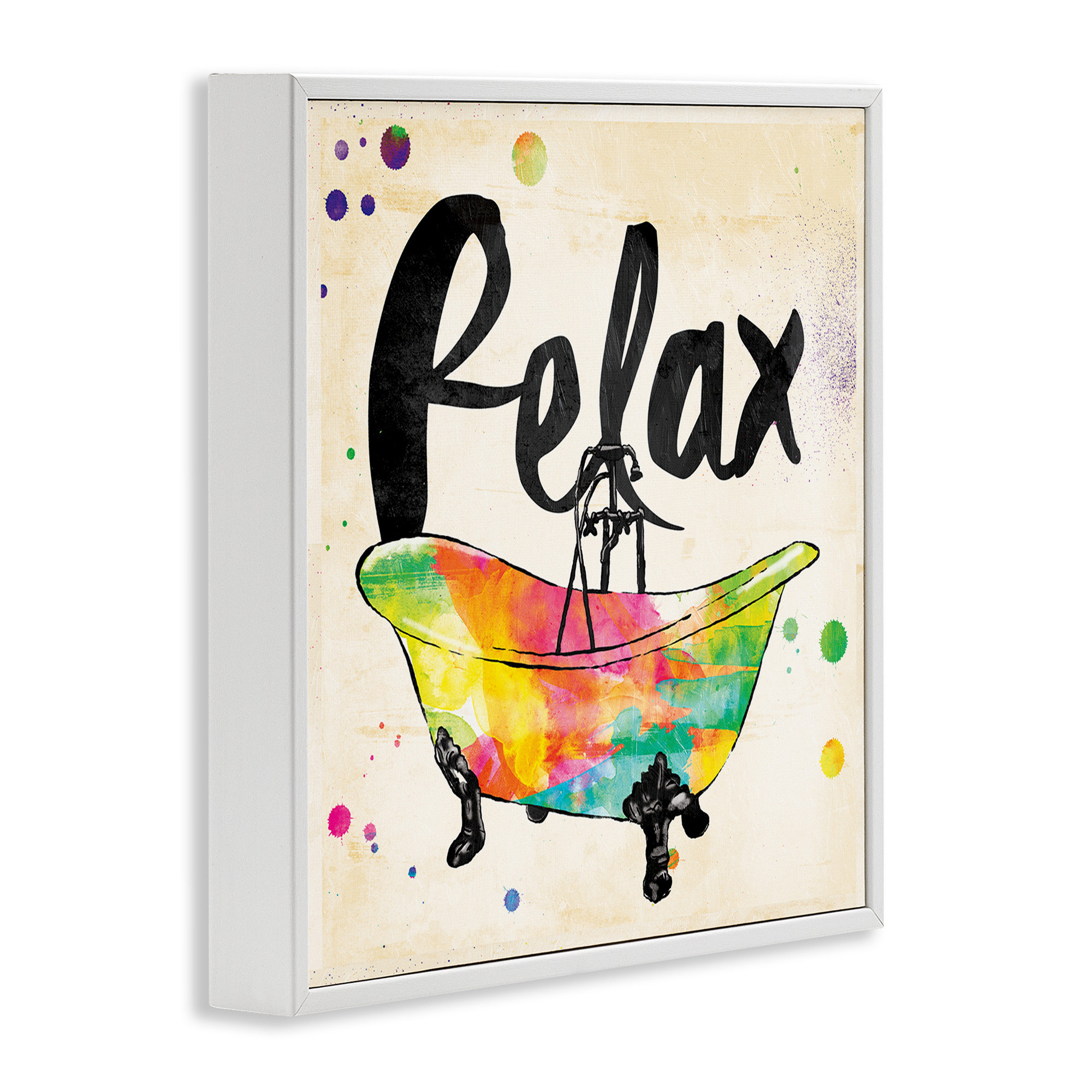 Dakota Fields Relax Rainbow Colors Icon Bath Giclee Art by Jace Grey ...