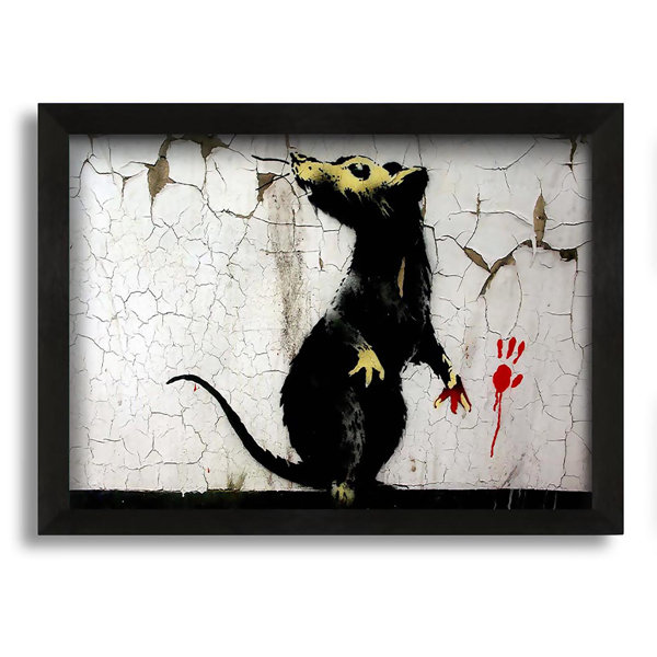 Happy Larry Rat Paw - Graphic Art on Canvas | Wayfair.co.uk