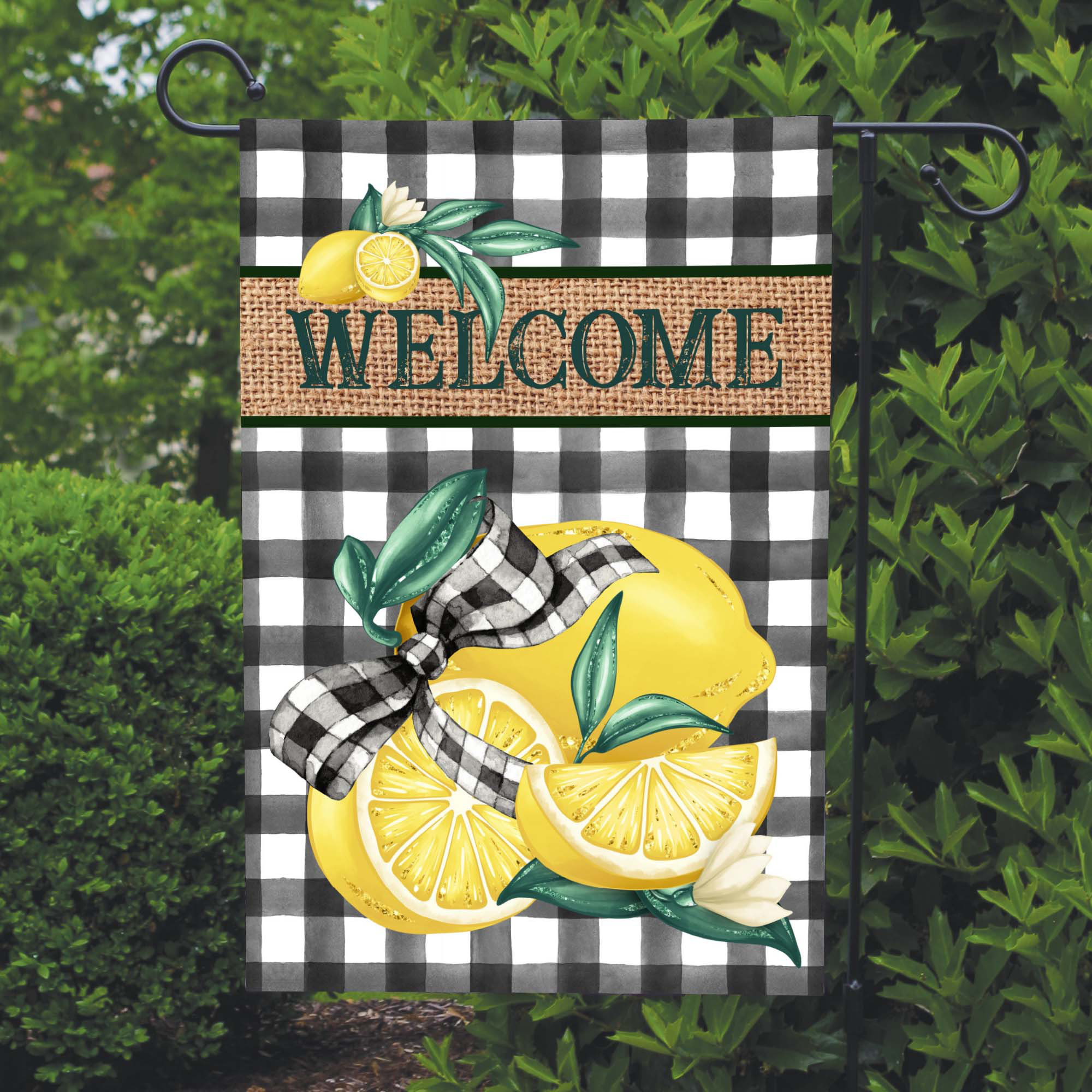 Gracie Oaks Micaden Welcome Lemons Double Sided Polyester Garden Flag ...