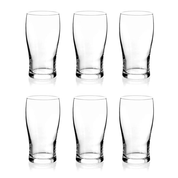 North Mountain Supply Dublin Stout Glasses - Stackable Beer Glass With ...