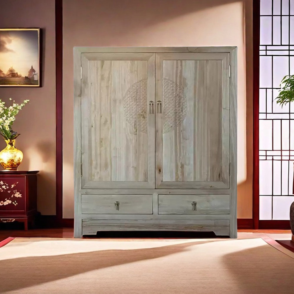 Parttlion Chinese style modern simple bedroom wardrobe | Wayfair