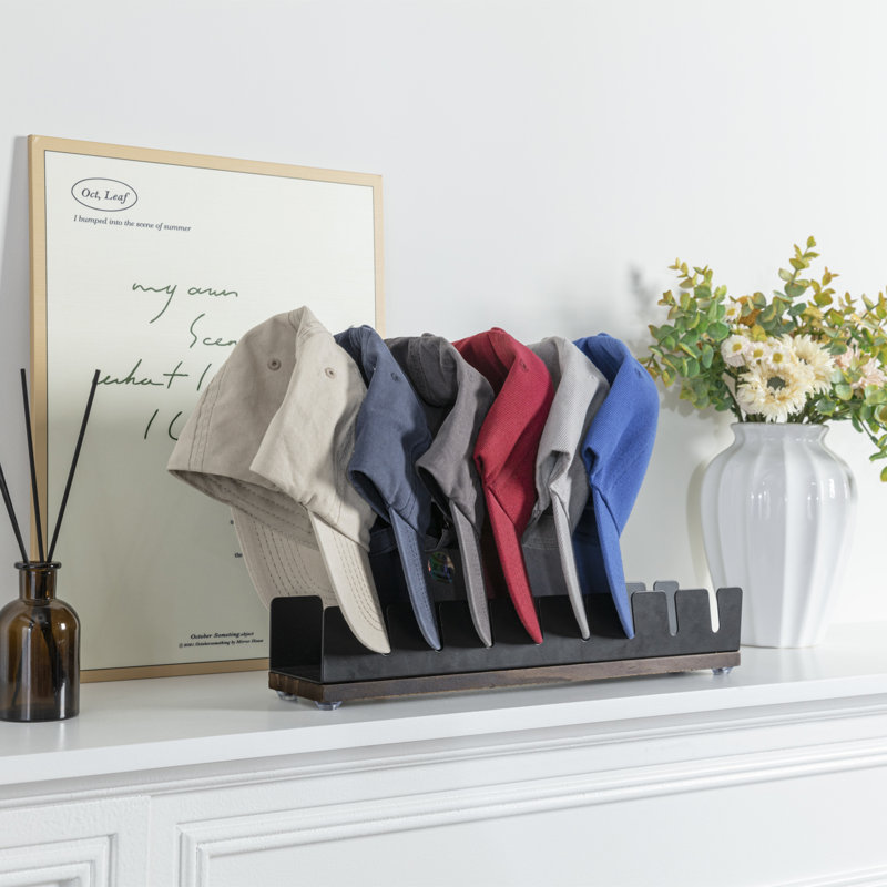 17 Stories 8 Slot Tabletop Hat Storage Rack Organizer | Wayfair