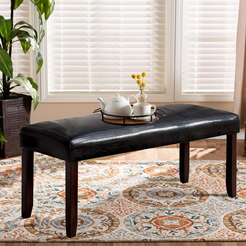 Red Barrel Studio Keisha Faux Leather Upholstered Bench | Wayfair