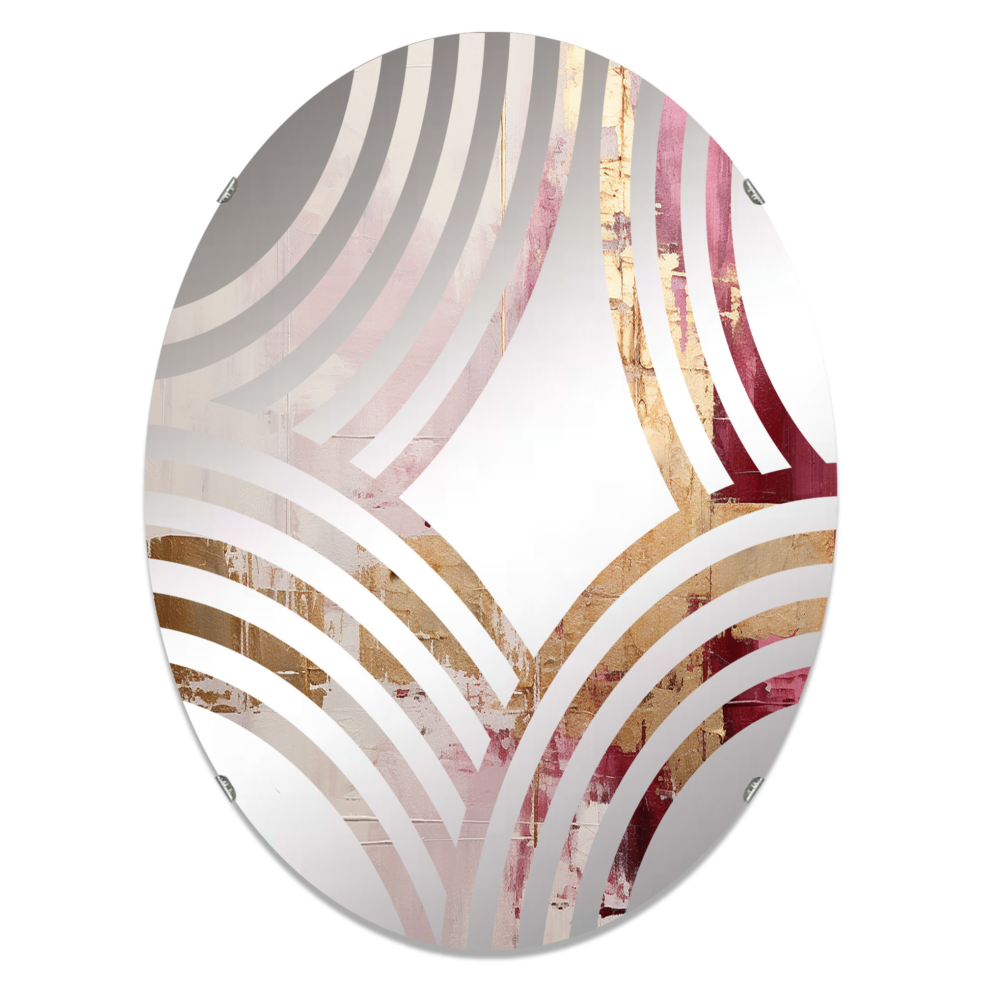 East Urban Home Minimalism Pink And Gold Horizon - Baptist Fan ...