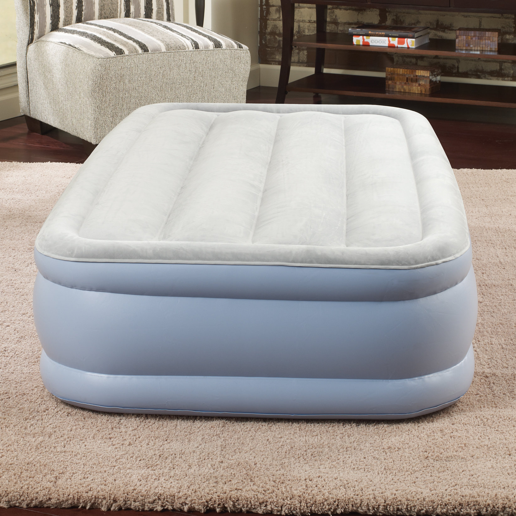 Beautyrest HiLoft Raised Inflatable Air Mattress, Portable Pump ...