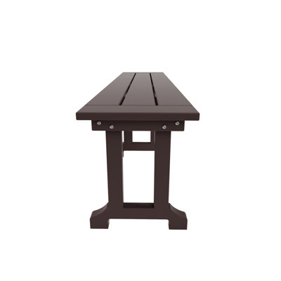 Lark Manor Outdoor All-Weather HDPE Dining Bench & Reviews | Wayfair