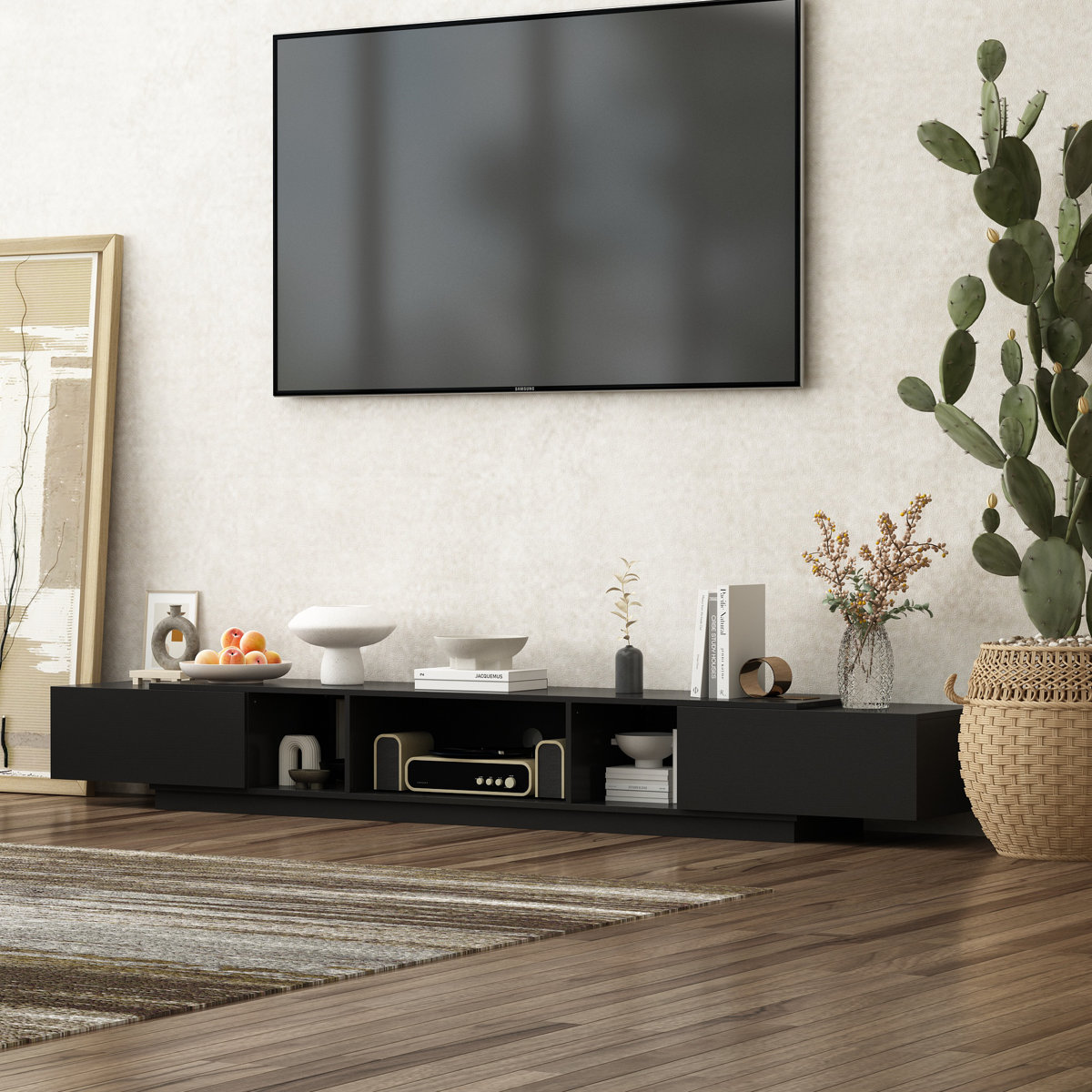 Wade Logan® Bakemeier 94.5'' W TV Stand & Reviews | Wayfair
