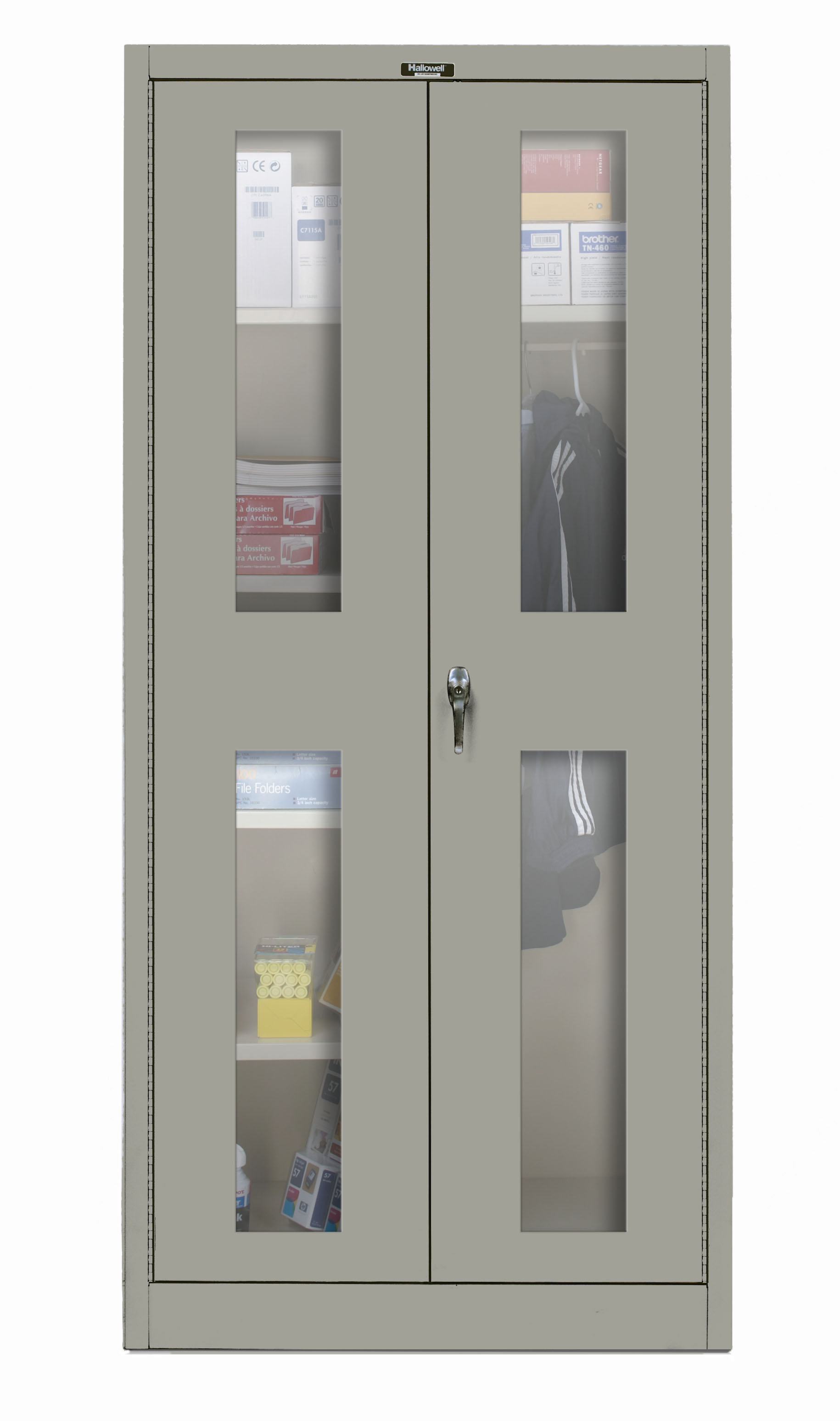 Hallowell 400 Series 72"H x 36"W x 18"D Armoire Storage Cabinet ...