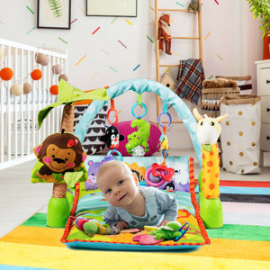 Gymax 34'' L Baby Gym with Hanging Toys | Wayfair