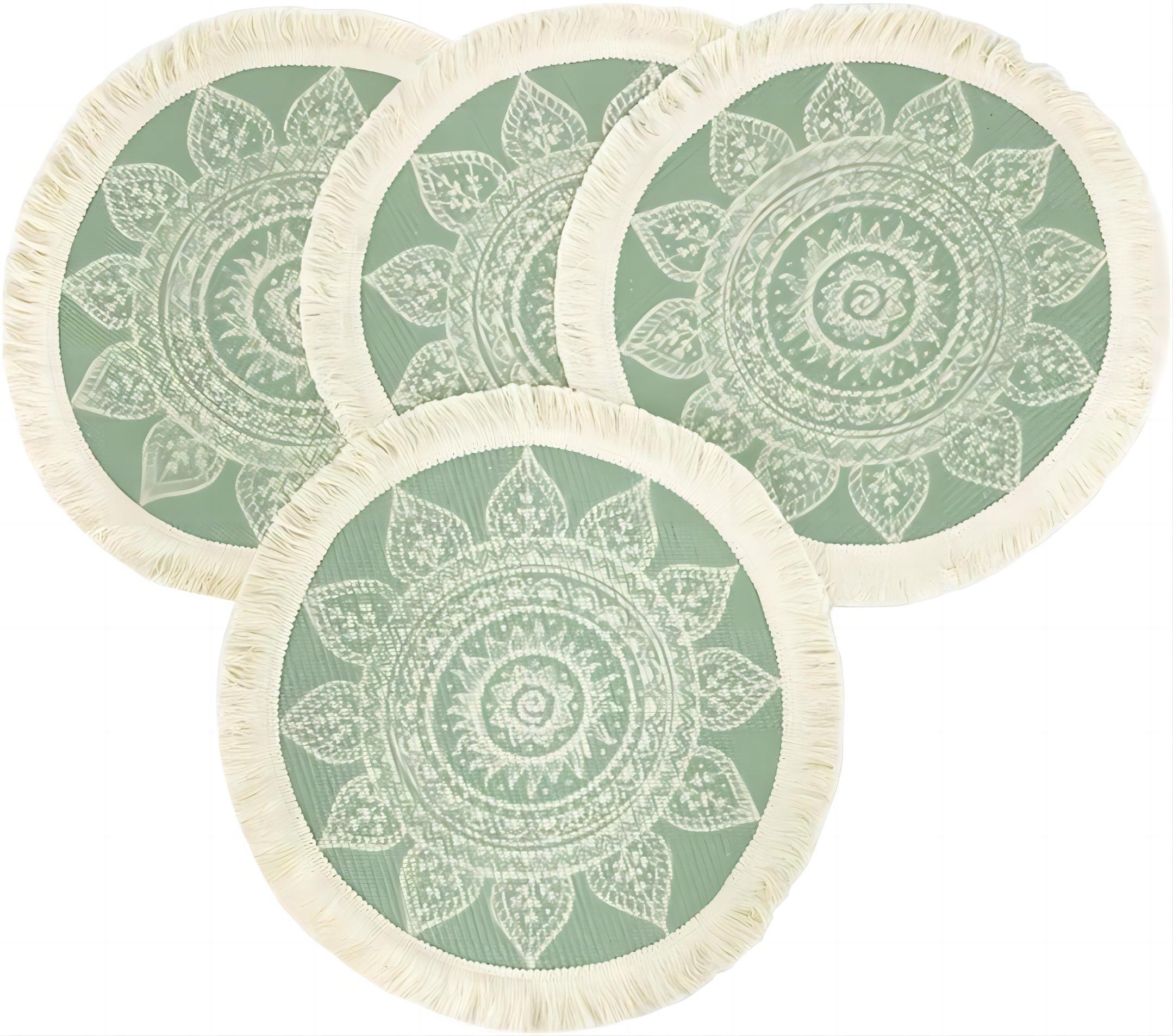 Elaine Mercure Cotton Floral Round Placemat | Wayfair