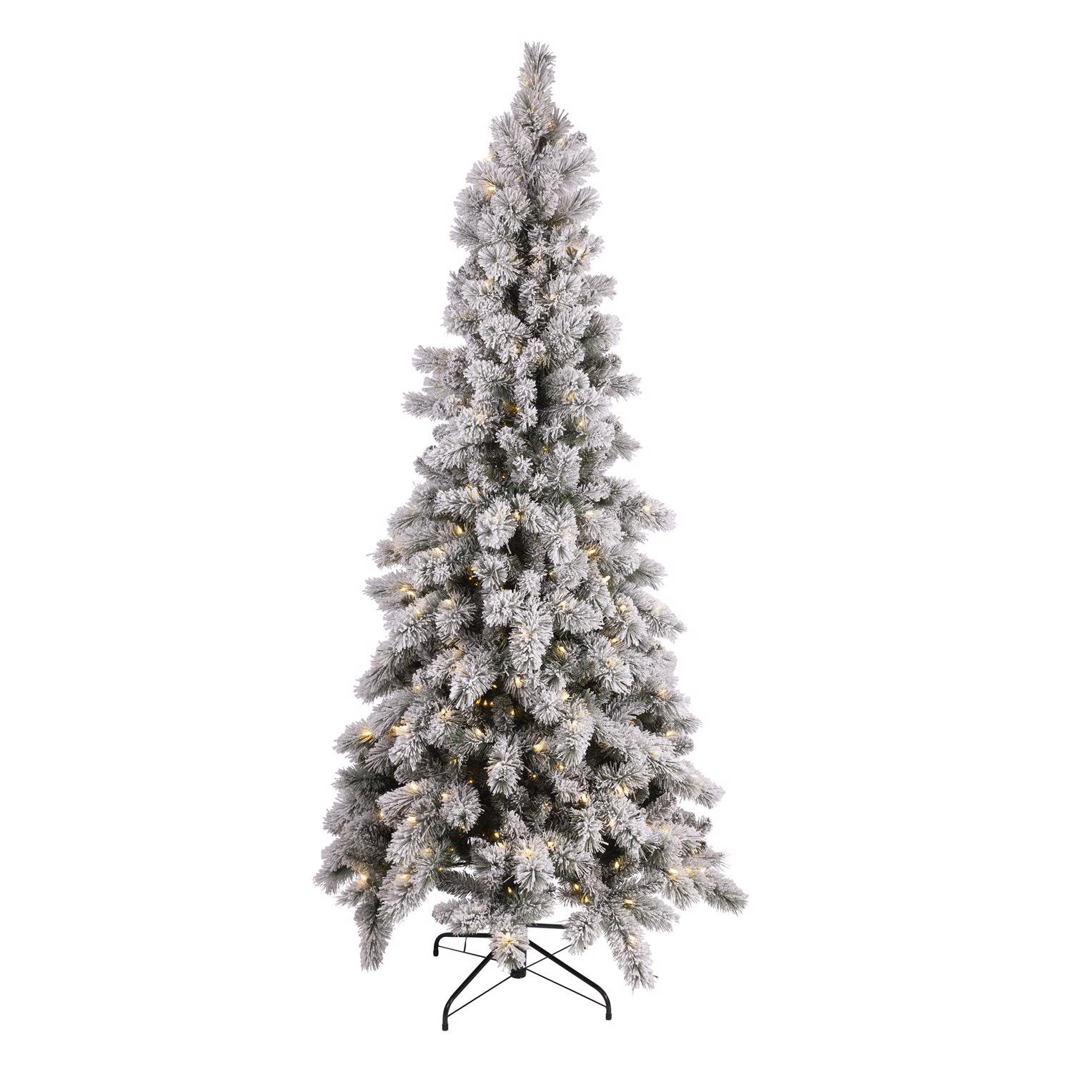 Darby Home Co 7 ft. Slim LED 400 ct Arcadia Pine Sparkle Color Changing ...