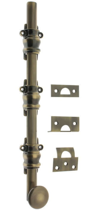 idh by St. Simons Solid Brass 12" Ornamental Bolt | Wayfair