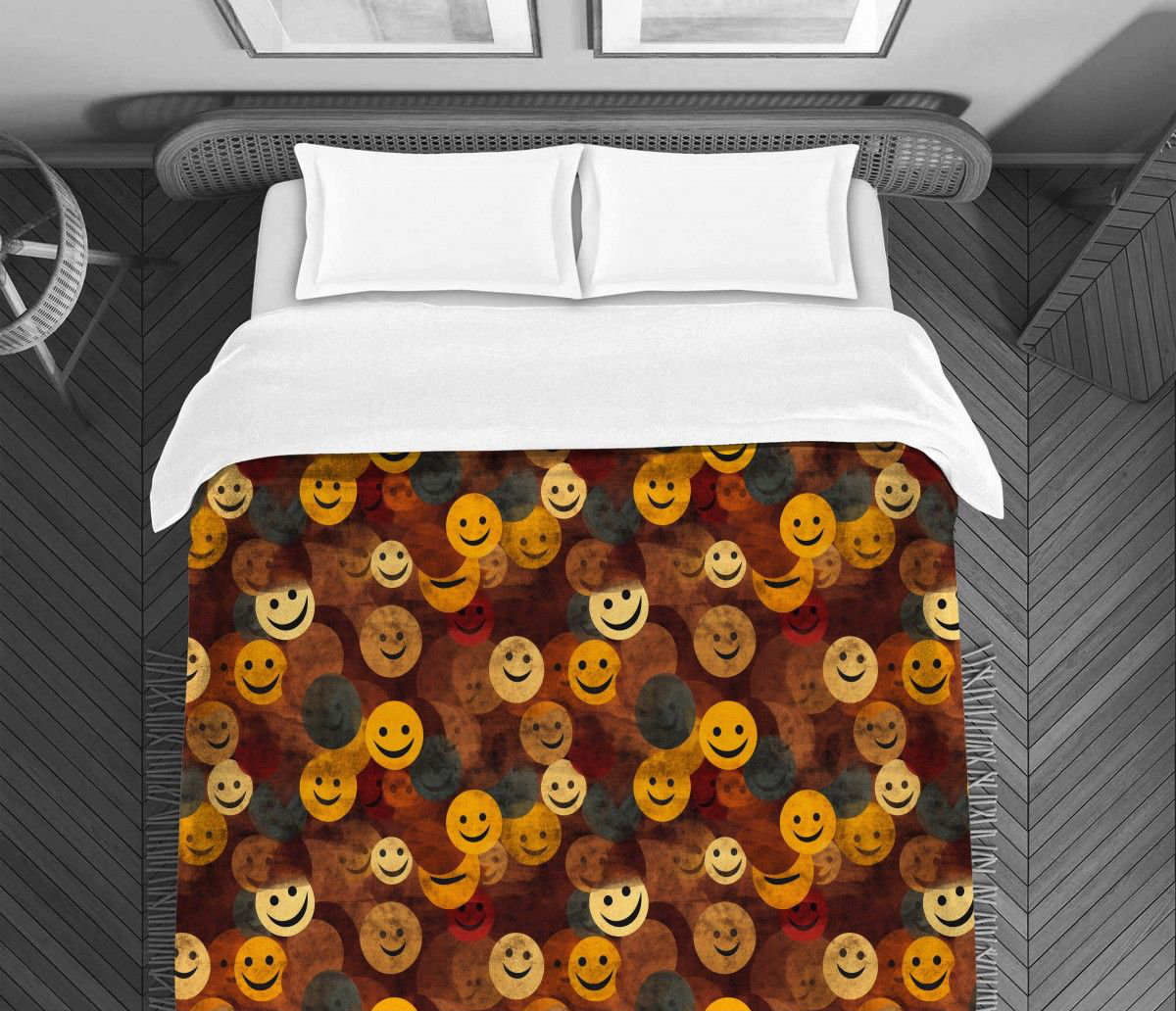 VisionDecor Smiley Emoji Comforter | Wayfair