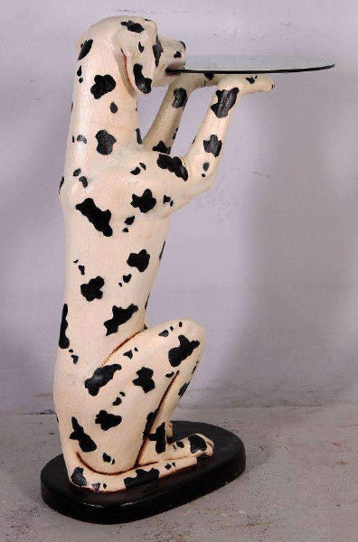 Trinx Jernya Dalmatian Butler Life Size Statue | Wayfair