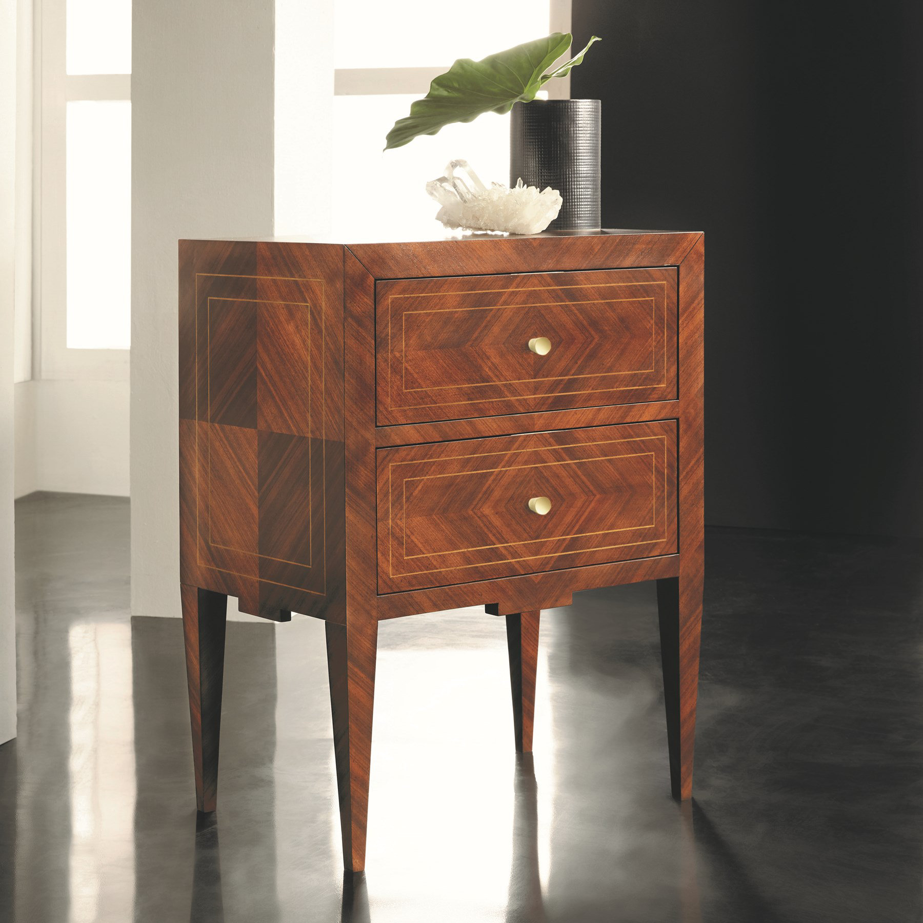 Modern History Home Modern History 2 - Drawer Nightstand in Brown | Wayfair