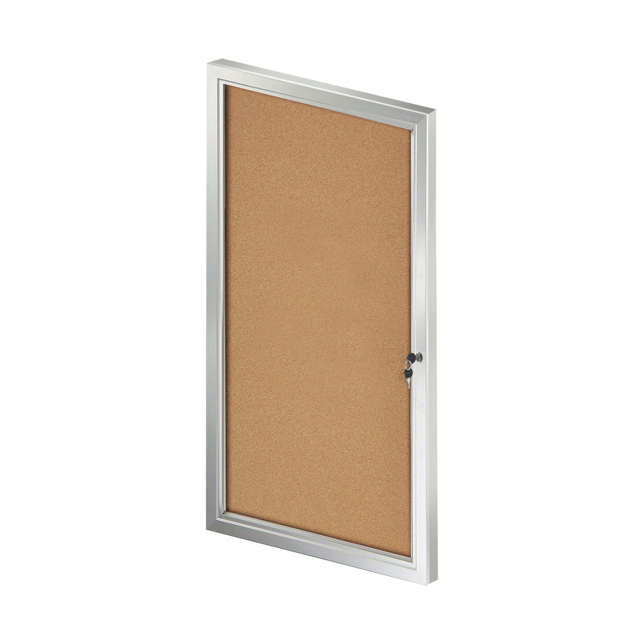 Azar Displays Medium Enclosed Cork Bulletin Board w/ Lock & Key | Wayfair