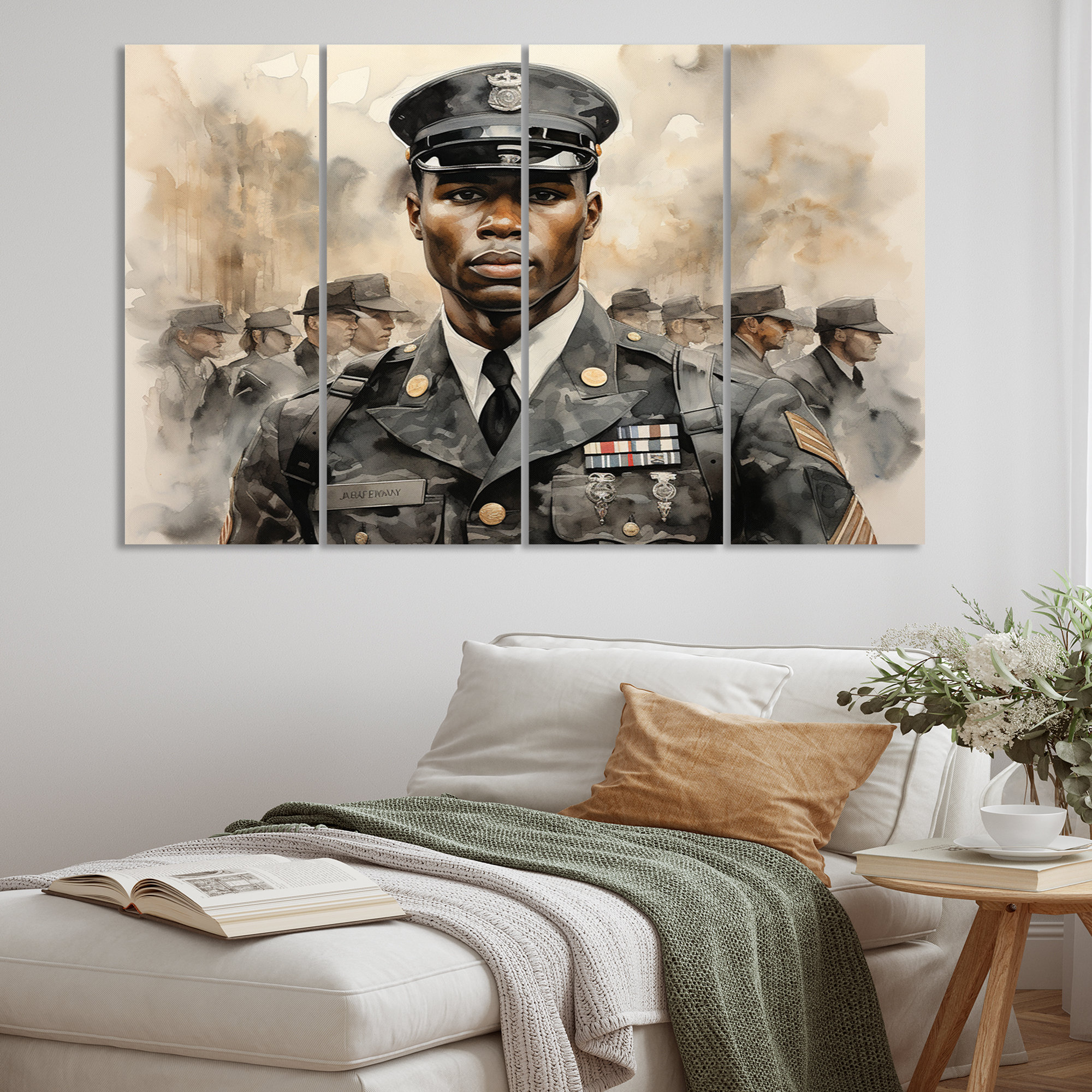 Design Art Soldiers Serving with Honor I - Army Metal Wall Decor Set ...