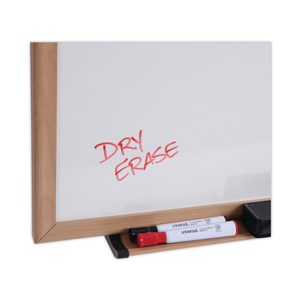 Universal Wall Melamine Small - 2' - 4' Framed Whiteboard & Reviews ...