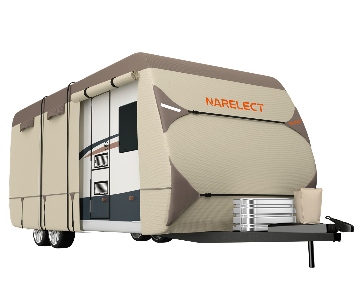 Narelect Travel Trailer RV Cover, Extra-Thick Upgraded 7 Layers Top ...
