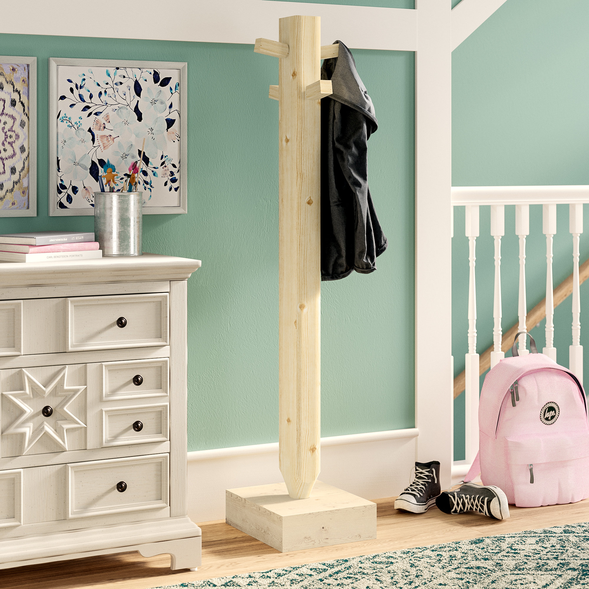 Loon Peak Abella Child's Coat Tree - Wayfair Canada