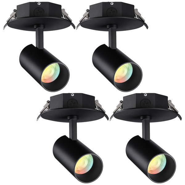 LEDVANS 4" Led Recessed Spotlight Dimmable, 5cct Rotatable Track Light ...