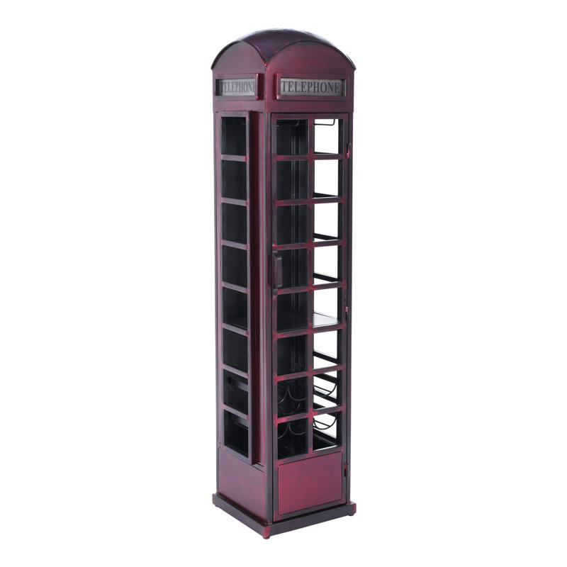 Lark Manor™ Ameirah Vintage Telephone Booth Bar Cabinet & Reviews | Wayfair