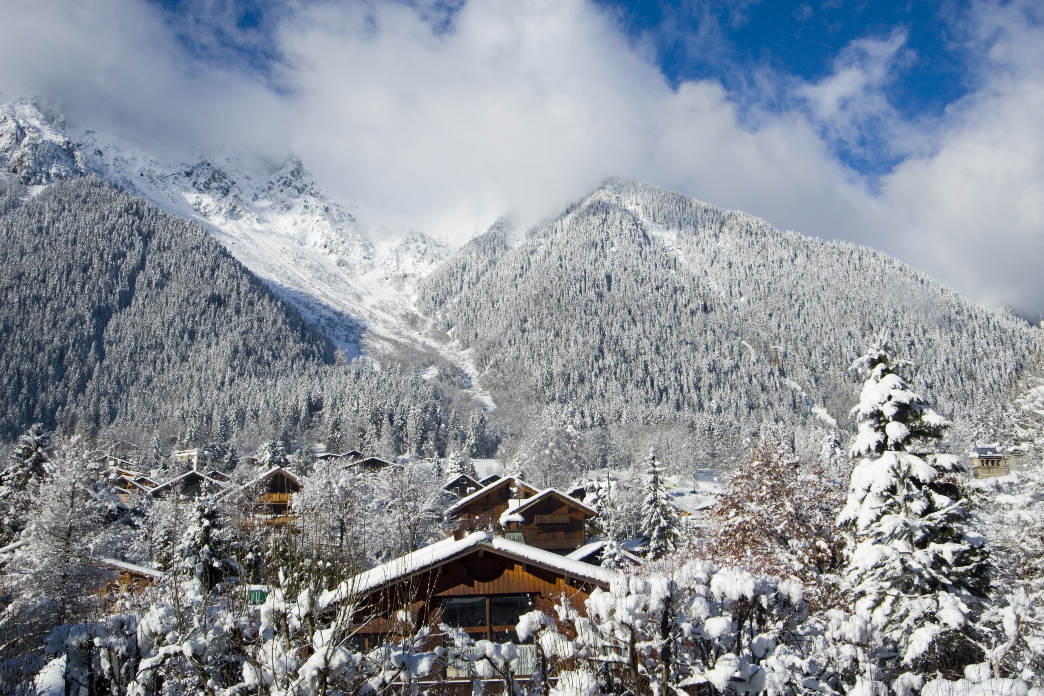 Millwood Pines View of the Brevent Ski Area Chamonix by Angusbeare ...