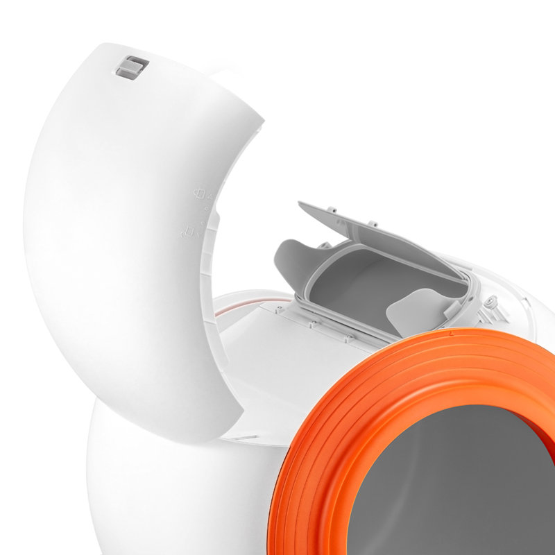 HMANGE Polypropylene Enclosed Self-Cleaning Litter Box | Wayfair