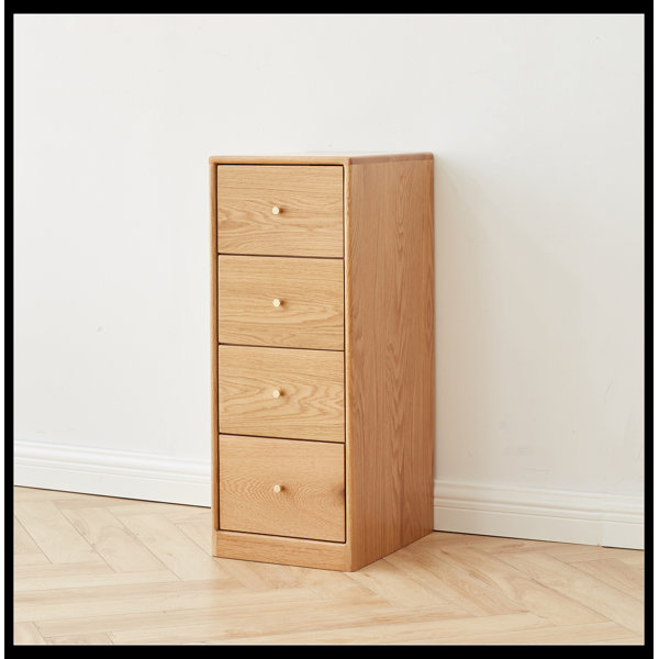 Latitude Run® Muhsine Solid Wood 4 - Drawer End Table | Wayfair