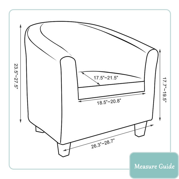 Ebern Designs Devrick Velvet Café Chair Slipcovers With Box Cushion ...