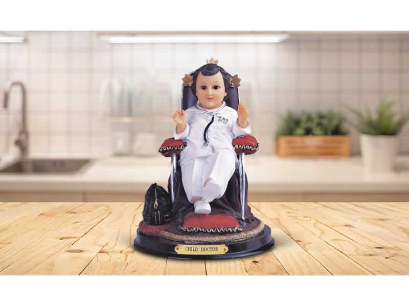 Trinx 9"H Child Doctor on Chair Baby Jesus Nino Doctor Nino Kid ...