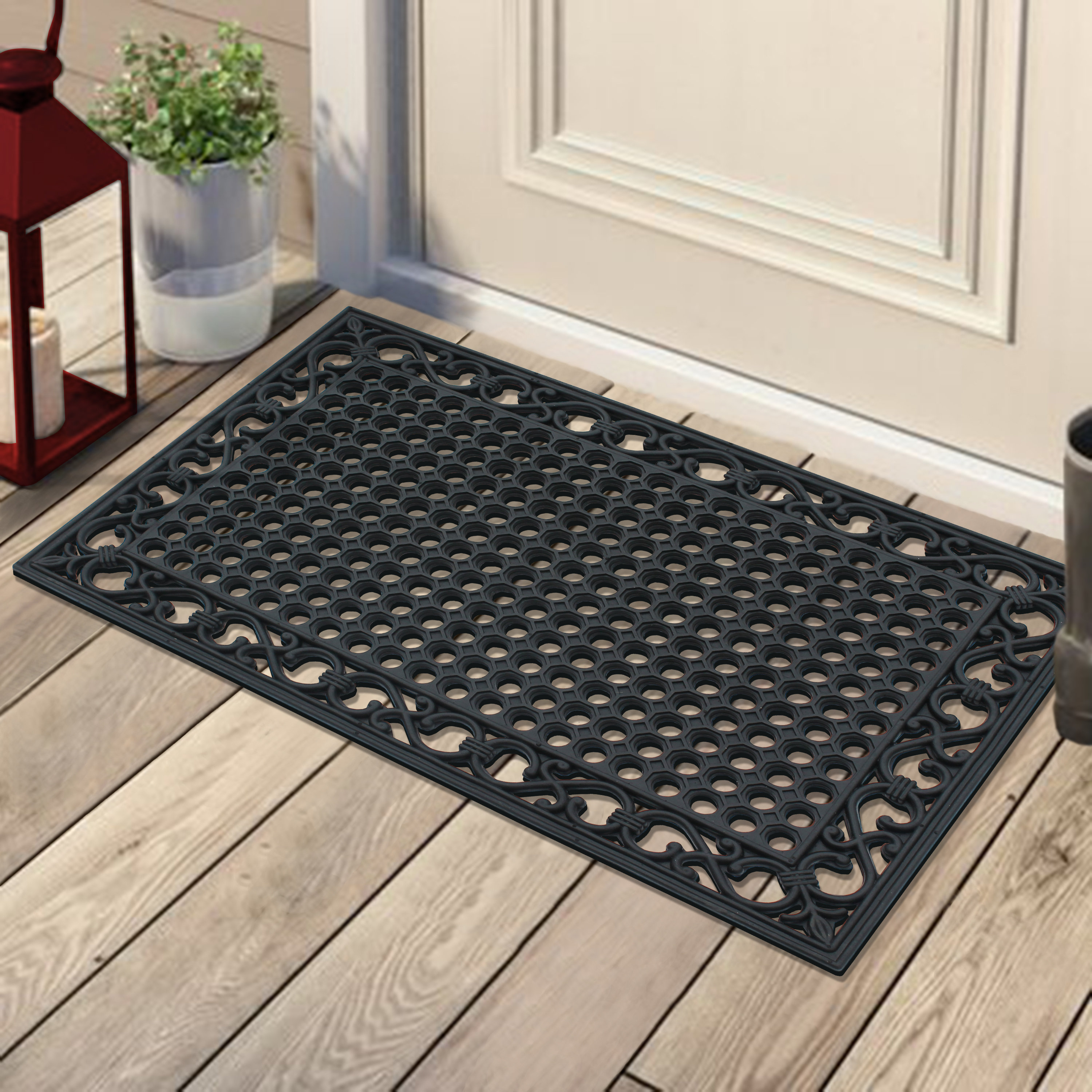 Darby Home Co Albertina Rubber 36 in. x 24 in. Non-Slip A1HC Extra ...