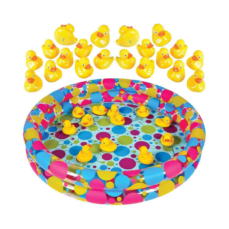 JASODI Duck Pond Matching Game for Kids Includes 20 Plastic Ducks with ...