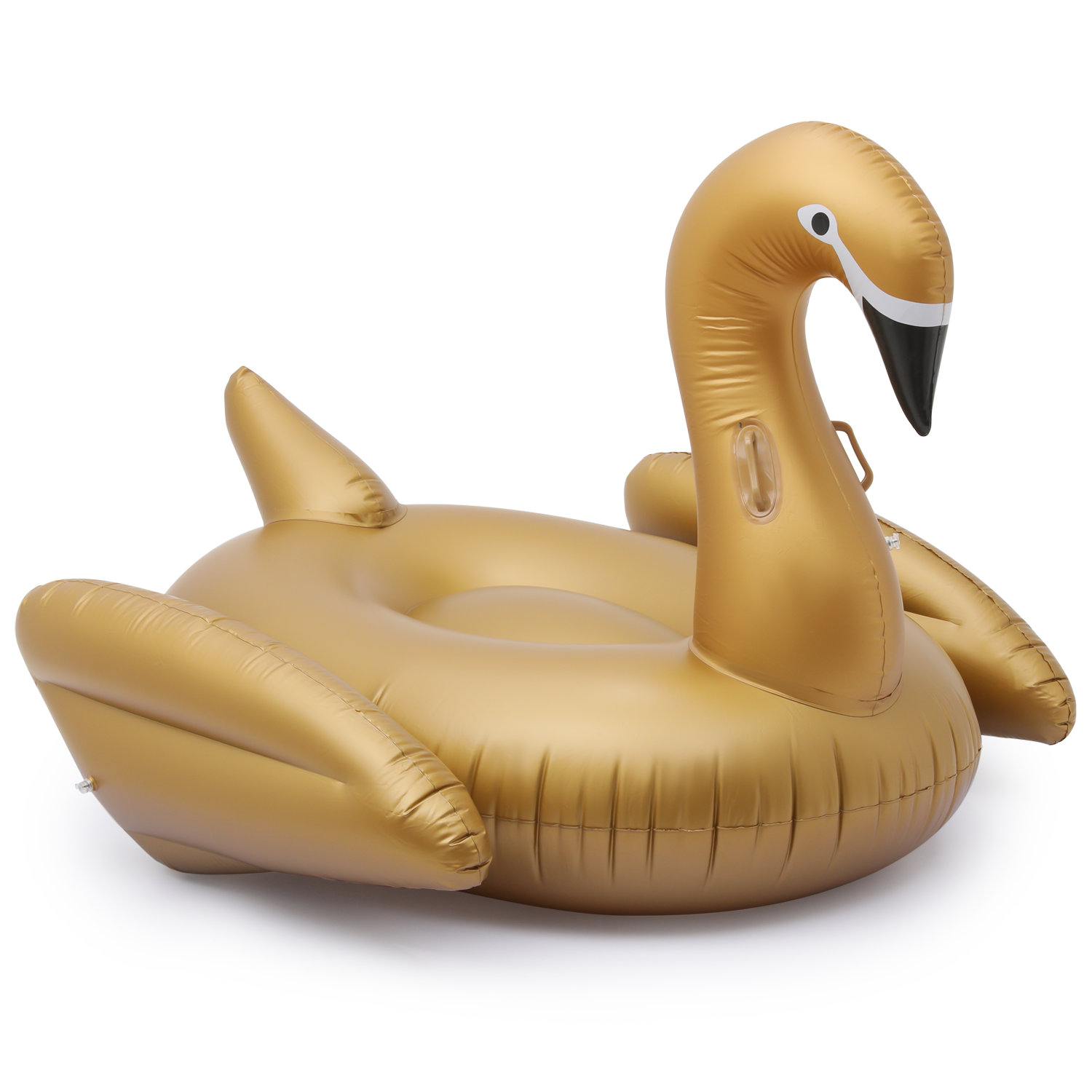 Magshion Giant Inflatable Gold Swan Pool Float Luxurious PVC Raft With ...