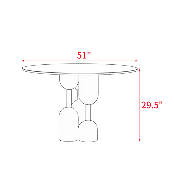 Brishher Nordic Style Vintage Solid Wood Round Table | Wayfair