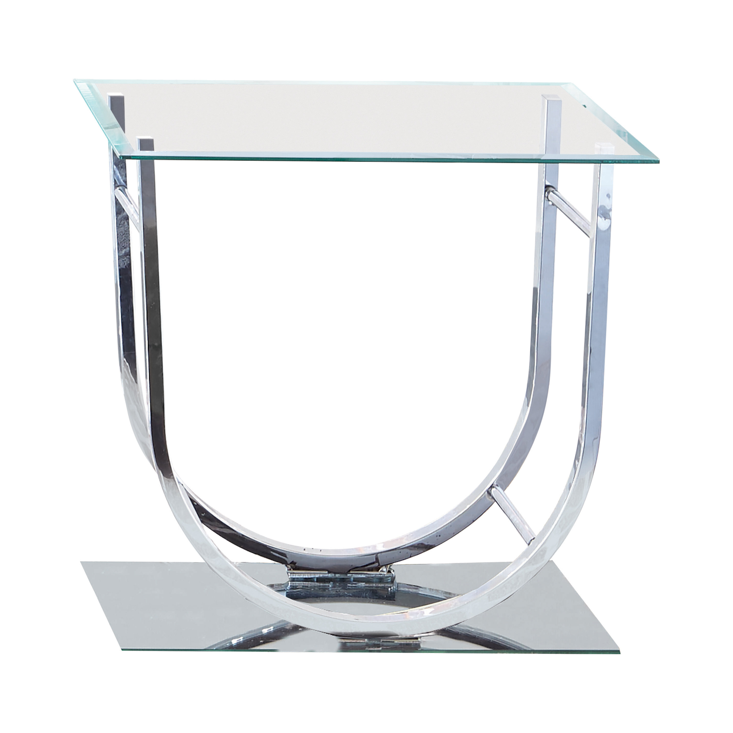 Latitude Run® Keyria U-Shaped End Table Chrome | Wayfair