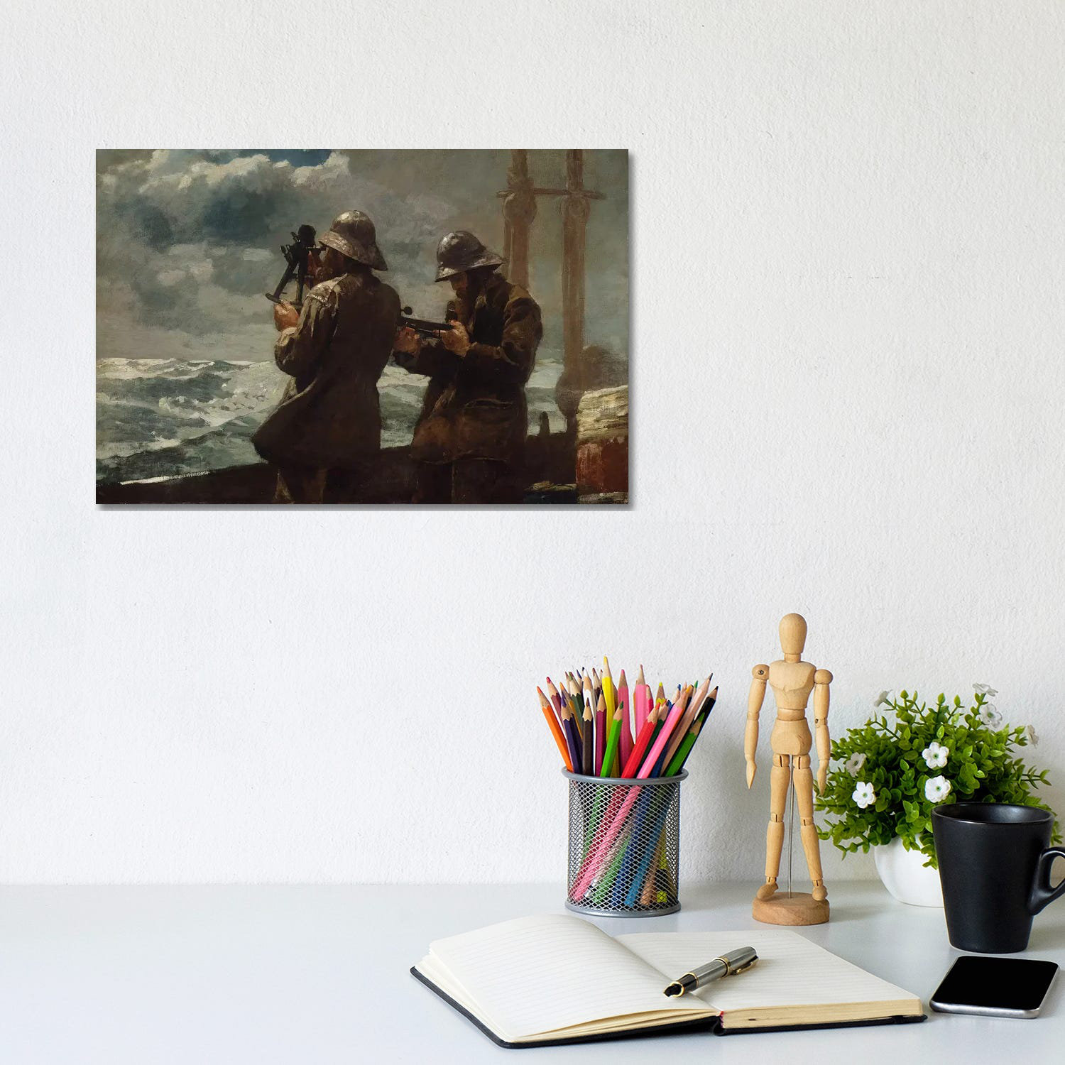 ClassicLiving Eight Bells by Winslow Homer - Wrapped Canvas Painting ...
