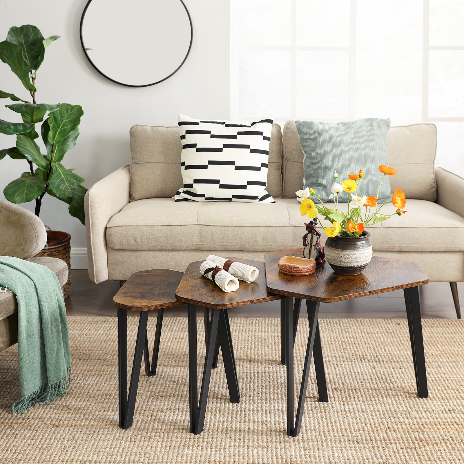 17 Stories Vernardo Nesting Tables & Reviews | Wayfair