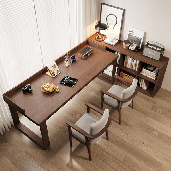 Lilac Garden Tools 4 Solid Wood Desk And Chair Set Office Set with ...