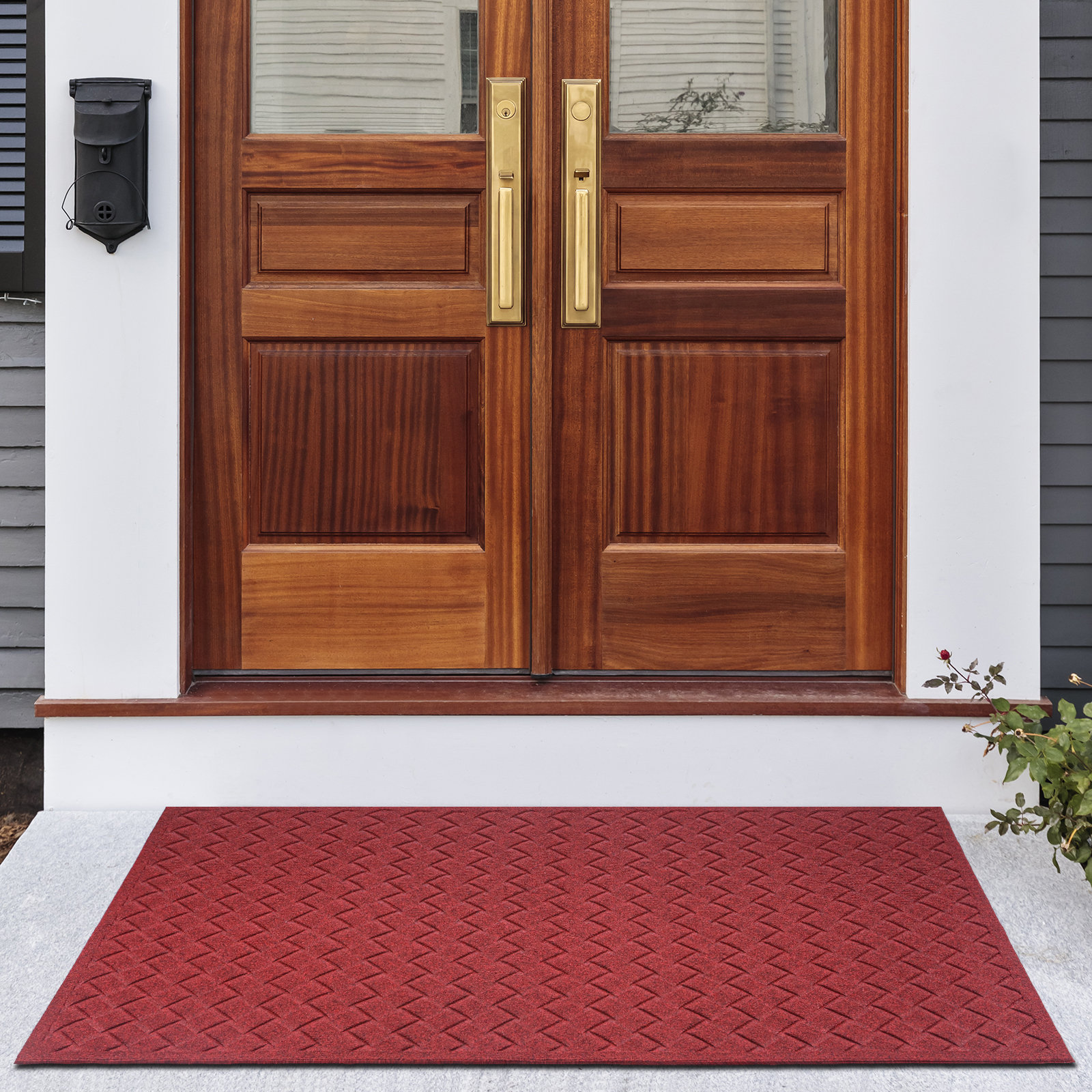 Ebern Designs Weave Designs Heavy Duty Outdoor Door Mat Indoor Enterway ...