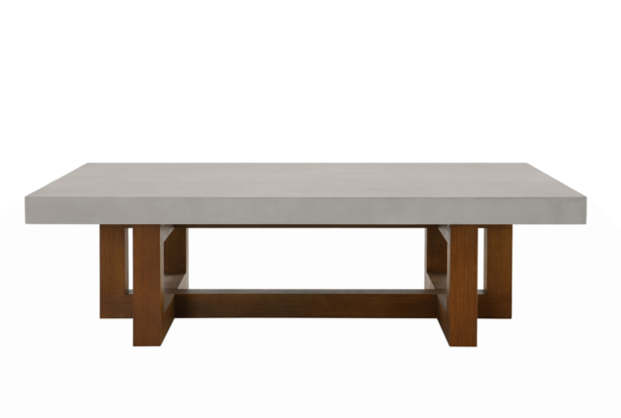 Latitude Run® Briscoe Keven Coffee Table Walnut Coffee Table Faux ...