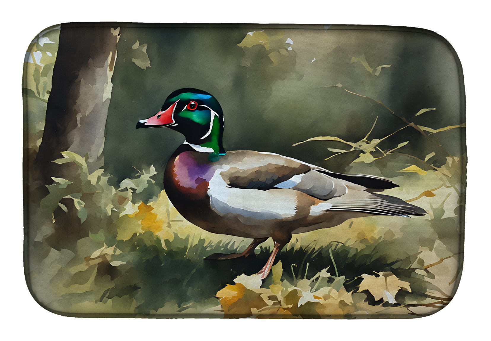 Caroline's Treasures Wood Duck Dish Drying Mat - Wayfair Canada