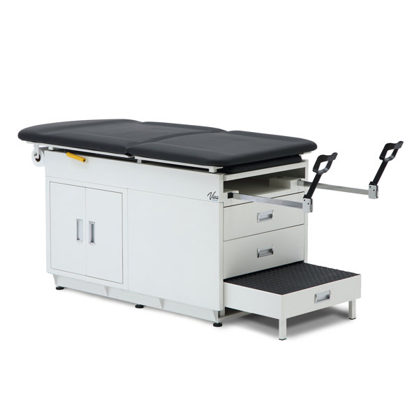 Alwyn Home Physician Exam Table w/ Steel Cabinet, Step Stool ...