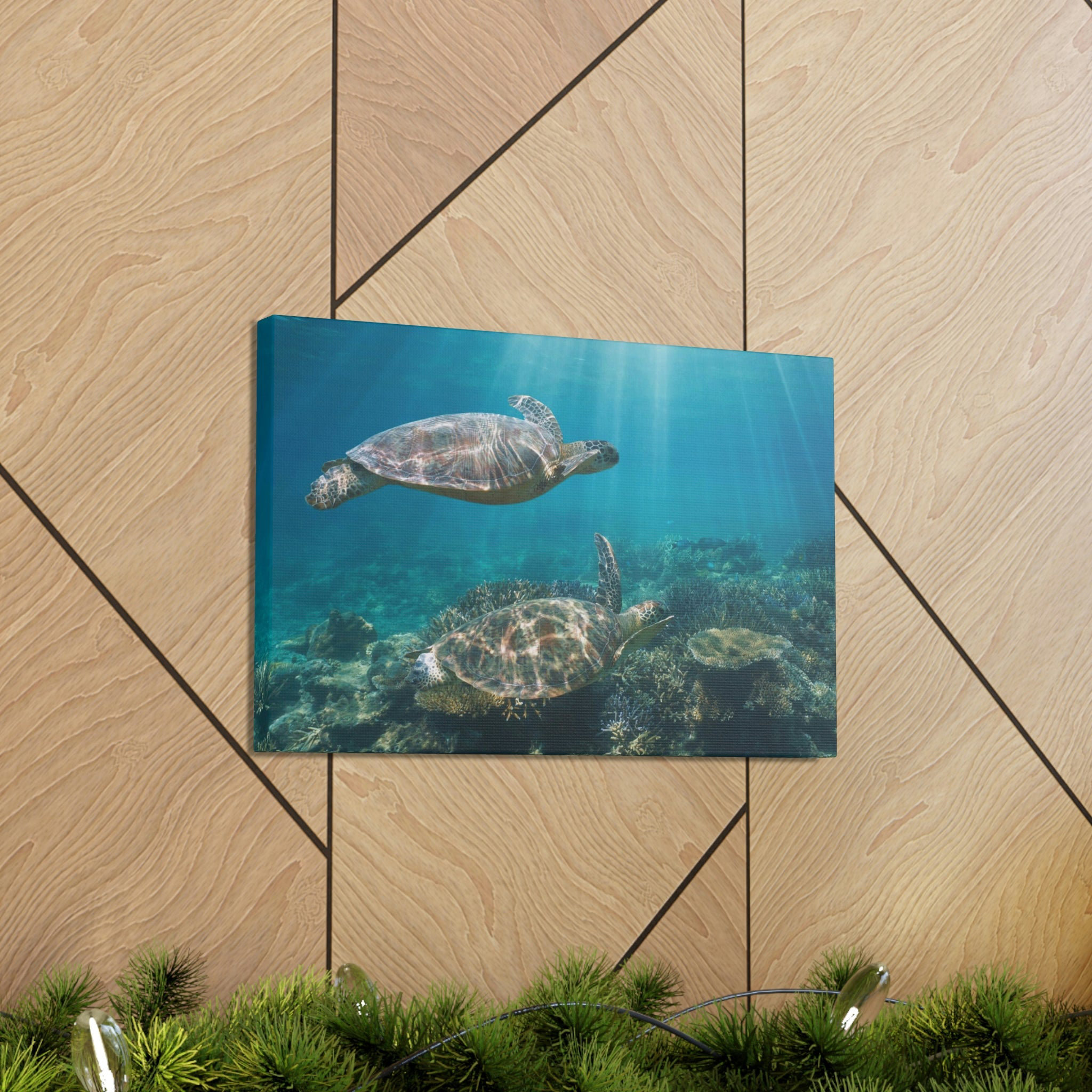 Dovecove Turtle Couple Turtle Couple Print Animal Wall Art | Wayfair