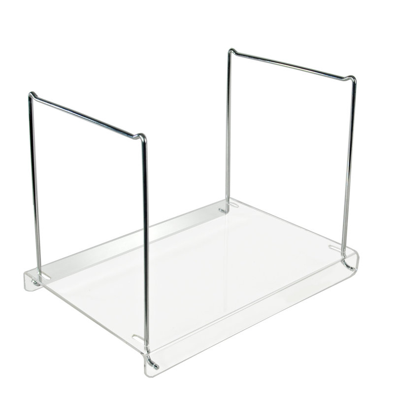 Azar Displays Acrylic Desktop File Hanging Organizer with Metal Bar ...