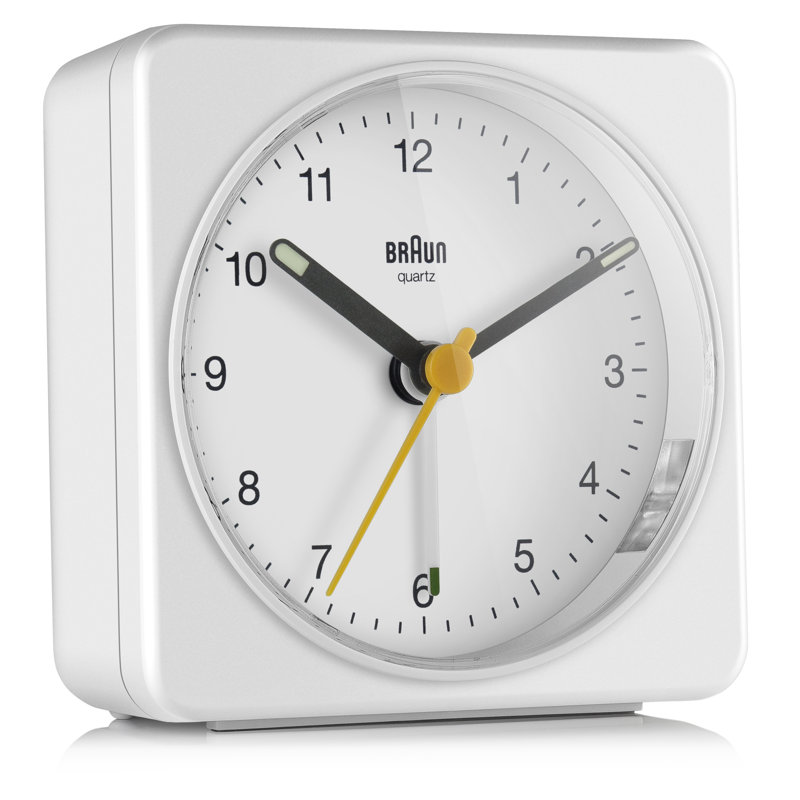 Braun Numerical Quartz Movement / Crystal Tabletop Clock with Alarm ...