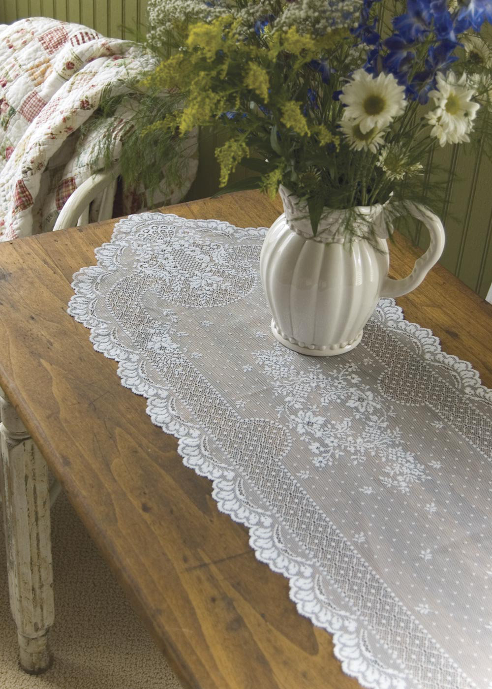 One Allium Way® Cornelia Floral Oval Table Runner & Reviews | Wayfair