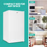 Koolatron Compact Fridge with Freezer, 3.2 Cu Ft, White | Wayfair