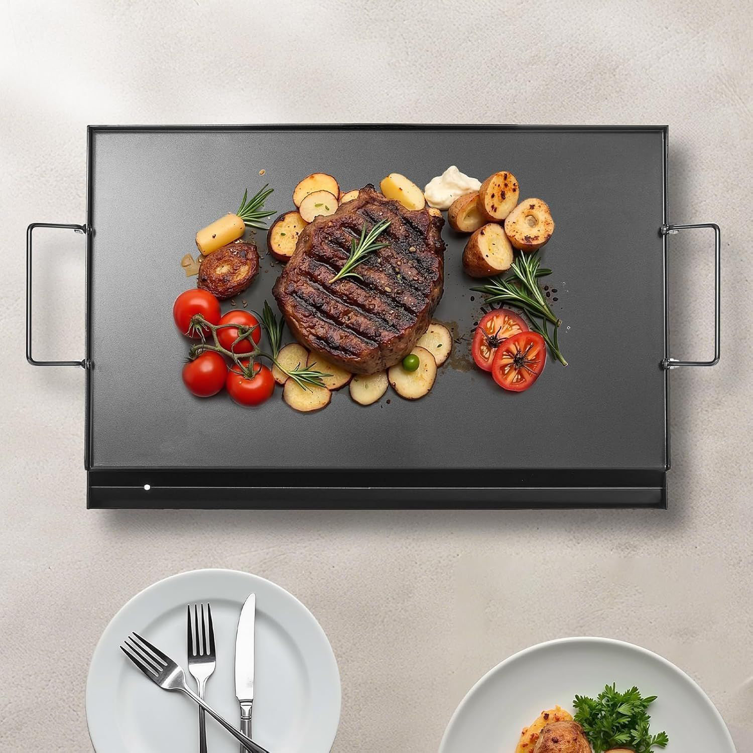 DERIFLY Griddle, Universal Flat Top Rectangular Plate, Gas Grill ...